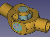 A Cylindrical Joint Between Cross001 And Fork002