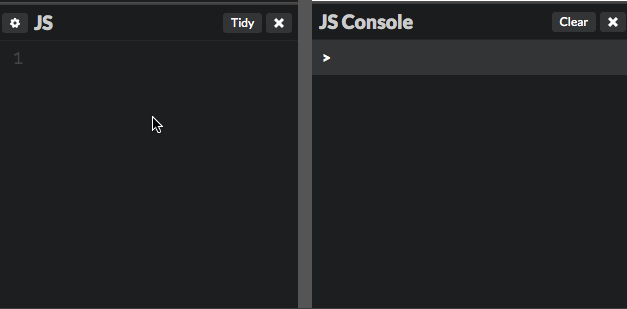 New Feature A Javascript Console Codepen Blog