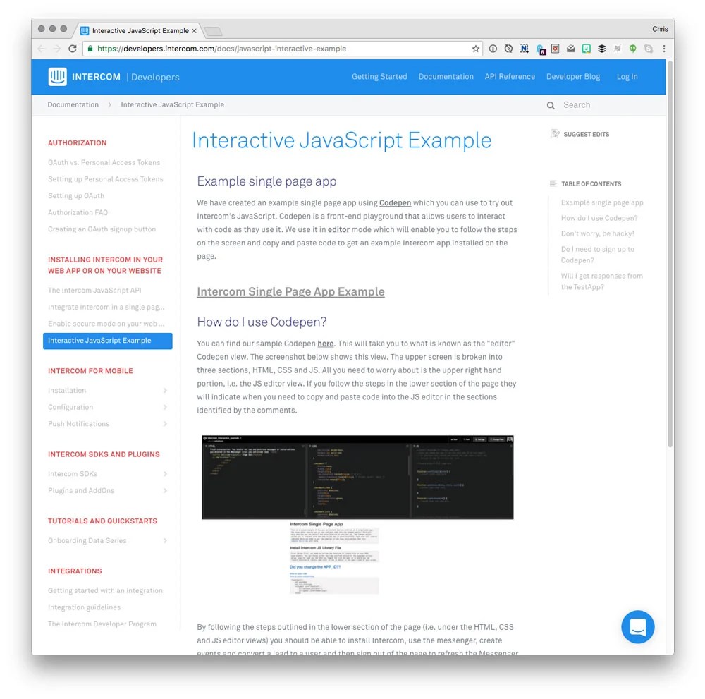 Learning To Use Intercom In Codepen Codepen Blog