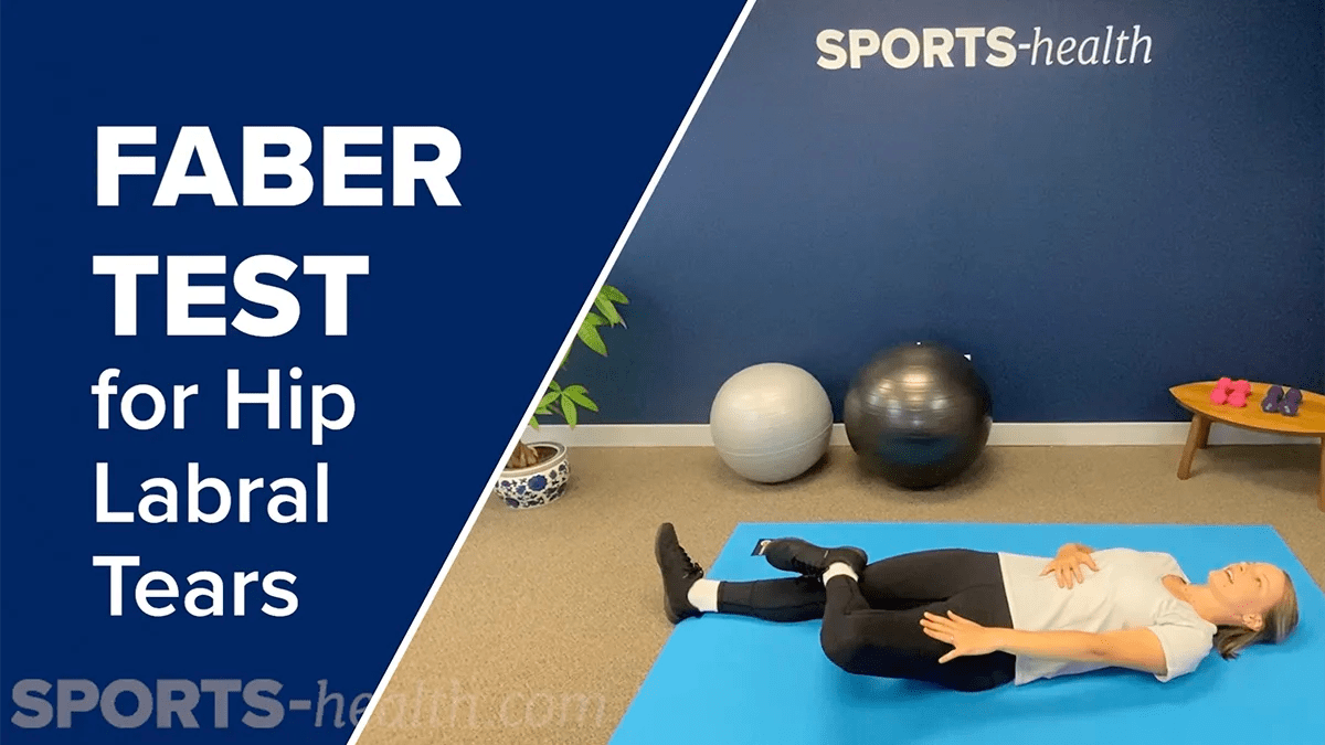 Faber Test For Hip Labral Tears Video