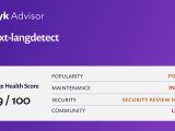Fasttext Langdetect Python Package Health Analysis Snyk