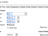 Setting Page Size And Orientation