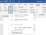 Setting Page Size And Orientation