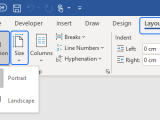 Setting Page Size And Orientation