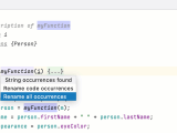 Refactoring Javascript Webstorm Documentation