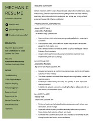 Mechanic Resume Example 5 Writing Tips 2022 