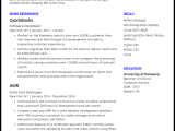 Download Free Software Developer Resume Sample Docx Word Template On