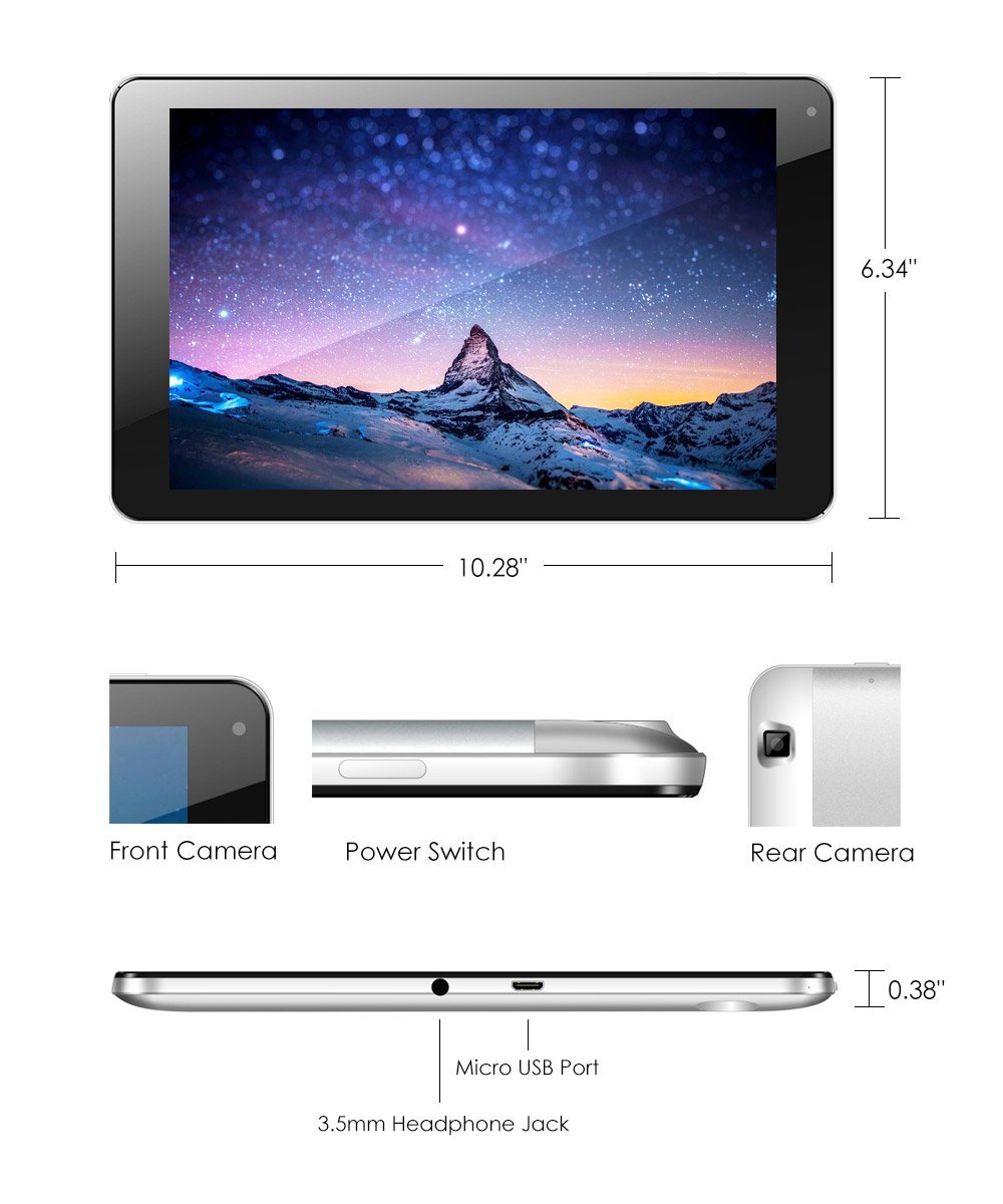 Azpen G1058 4G LTE Unlocked Phone Tablet - Best Reviews Tablets Phone ...