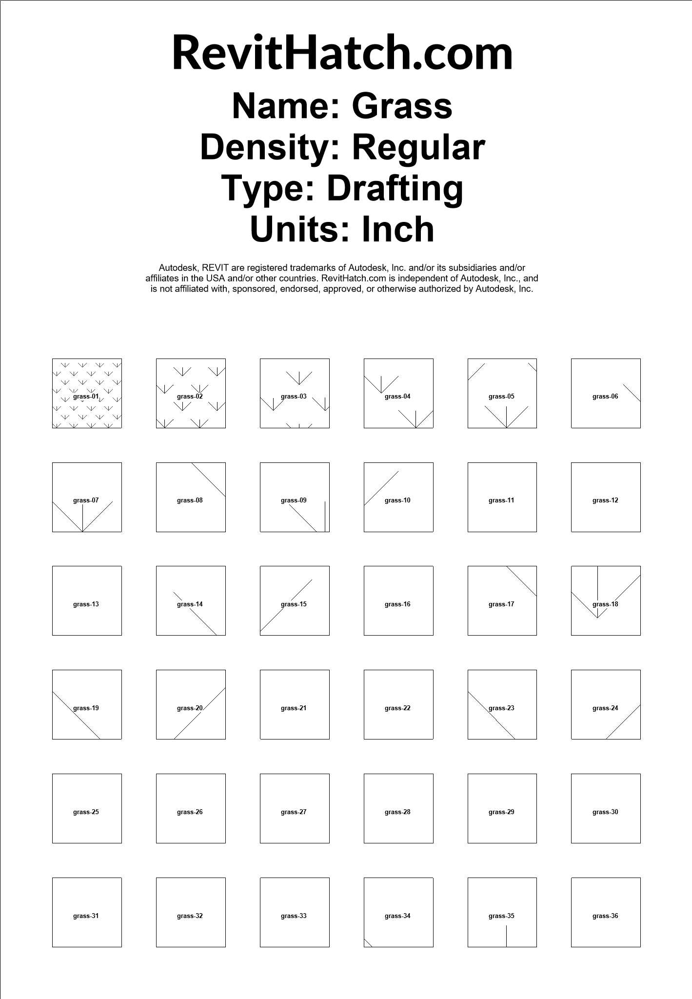 Grass – Revit Hatch