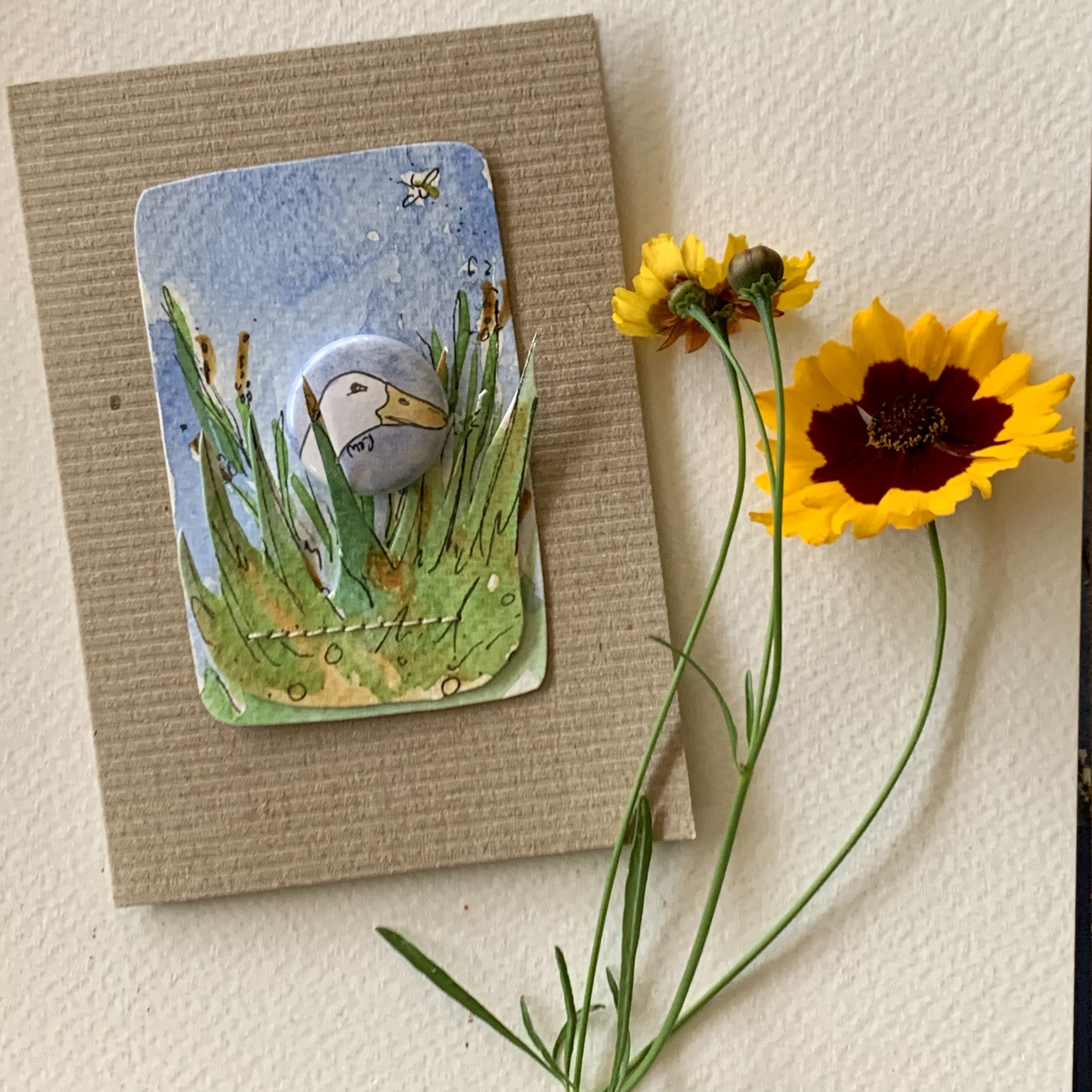 Doris the Duck badge card