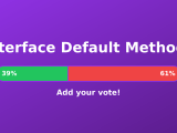 Interface Default Methods Rfc Vote