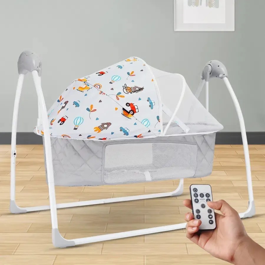 Lullabies Plus Baby Cradle Auto Swing With Remote Control
