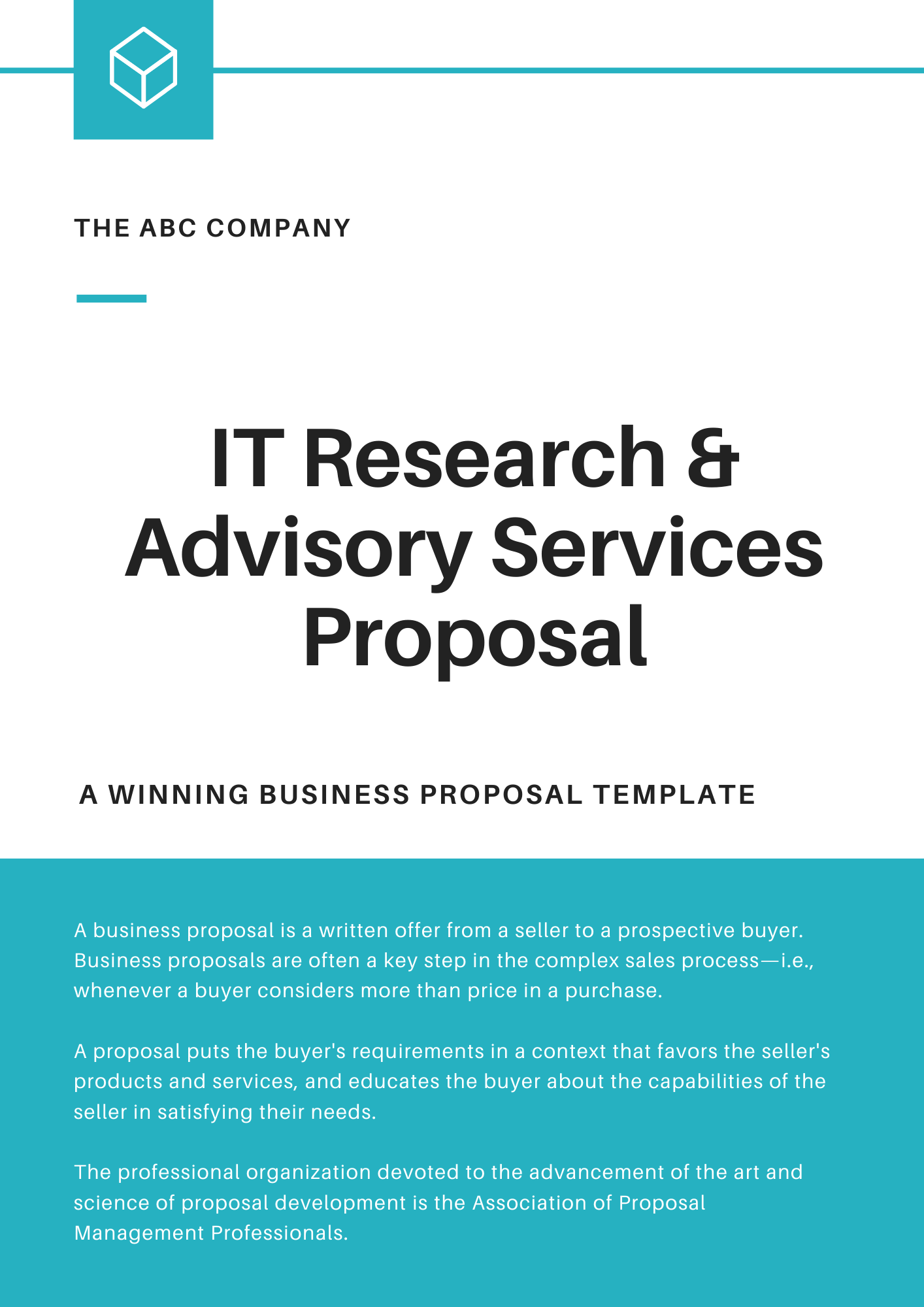 IT Research and Advisory Services Proposal Template - RFPLY - Proposal ...