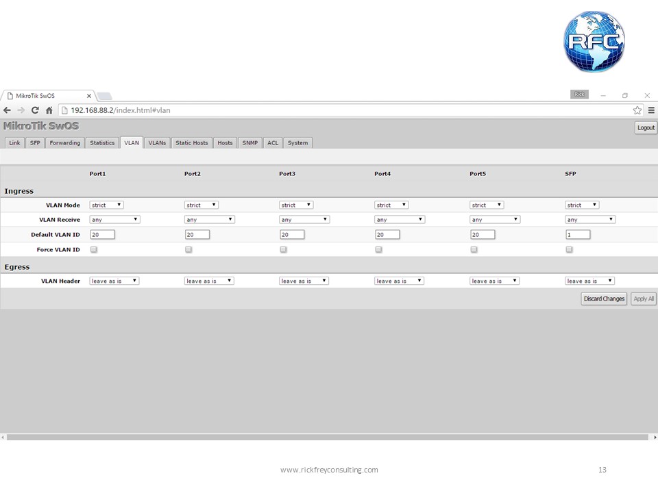 Basic VLANs with SwitchOS – Part 2