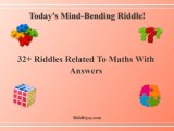 32 Riddles Related To Maths With Answers Riddle Joy Quotes