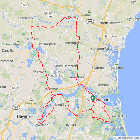 Newburyport to Exeter – Bike New England