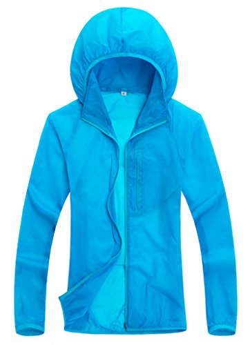 Wantdo Women Super Ultralight Fashion Skin Jacket Sunproof jacket(Blue ...