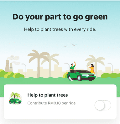 Grab Introduces Carbon Offset Feature With 10 Sen Contribution Per Ride