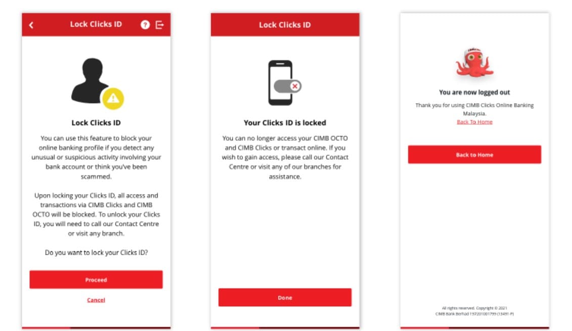 CIMB Introduces Lock Clicks ID Feature For Better Scam Protection