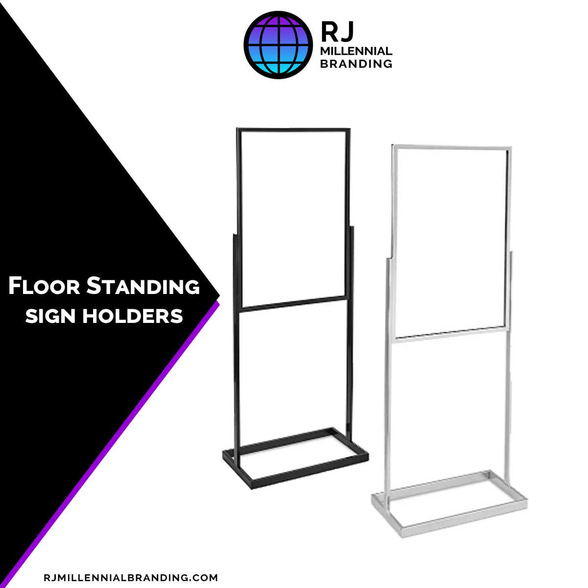 70" Durable Floor Standing Sign Holder | Buy Now!
