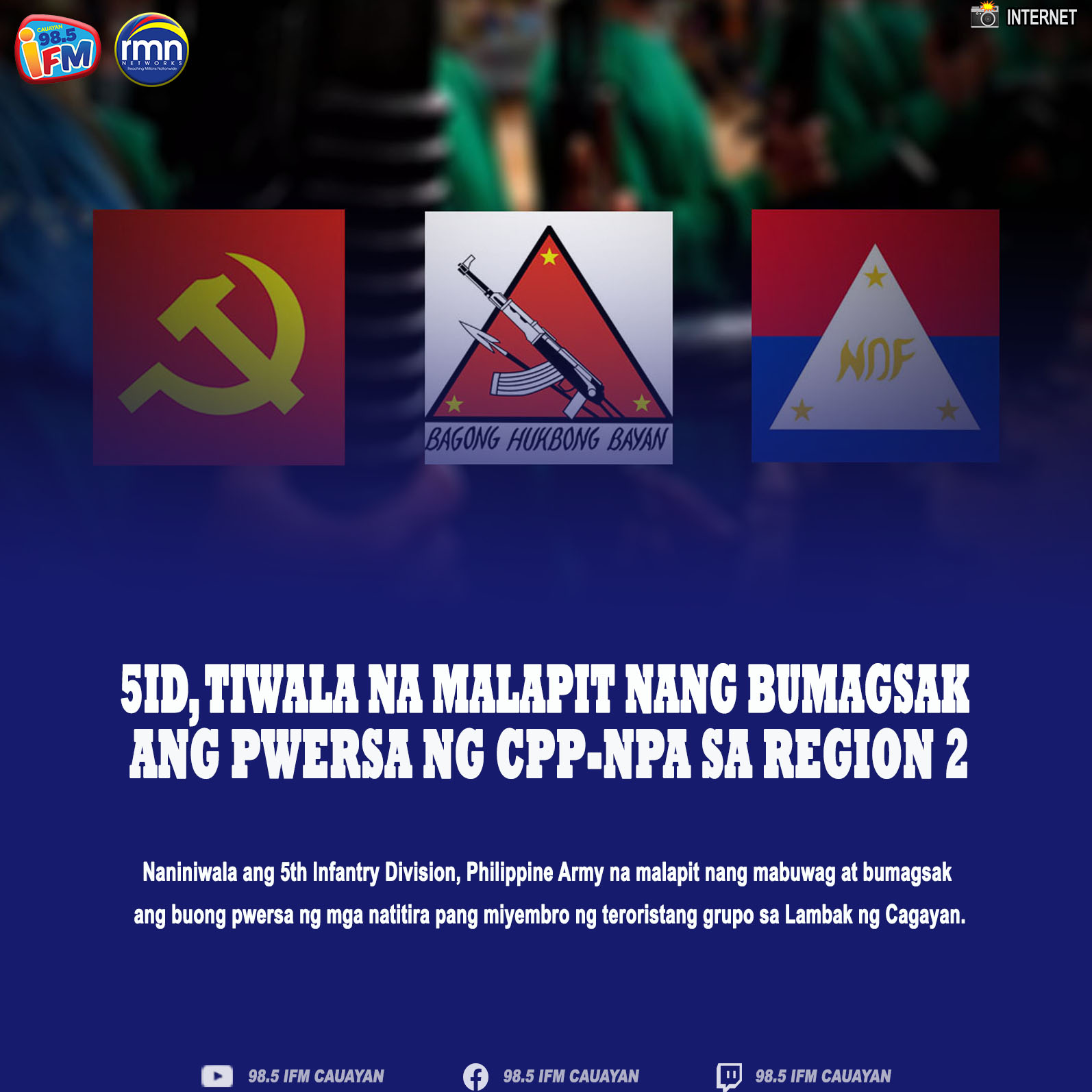 5ID, Tiwala na Malapit nang Bumagsak ang Pwersa ng CPP-NPA sa Region 2 - RMN Networks