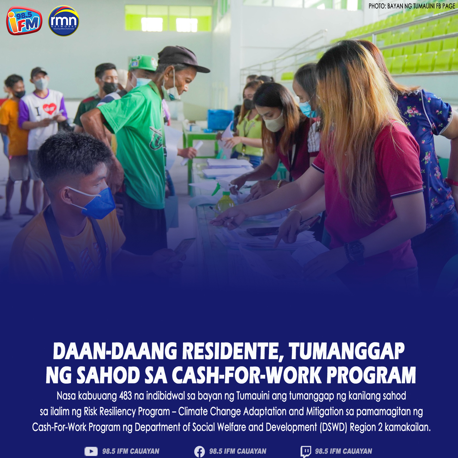 DAAN-DAANG RESIDENTE, TUMANGGAP NG SAHOD SA CASH-FOR-WORK PROGRAM - RMN ...