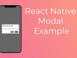 React Native Modal Example React Native Master