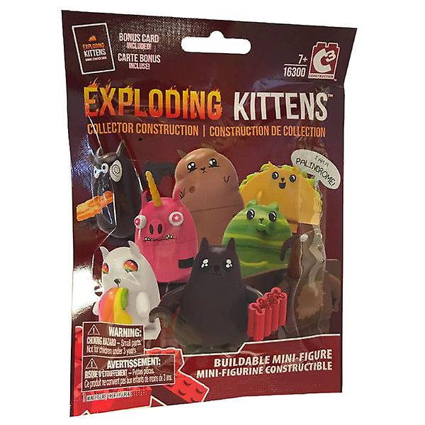 Exploding Kittens Buildable Mini-Figure Blind Bag - Robloxmanden.dk