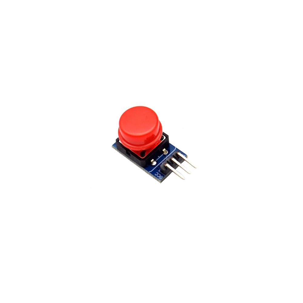 Red Electronic Building Blocks Big Key Button Module High Level Output