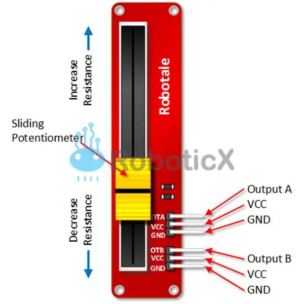 Slide Potentiometer Module - RoboticX