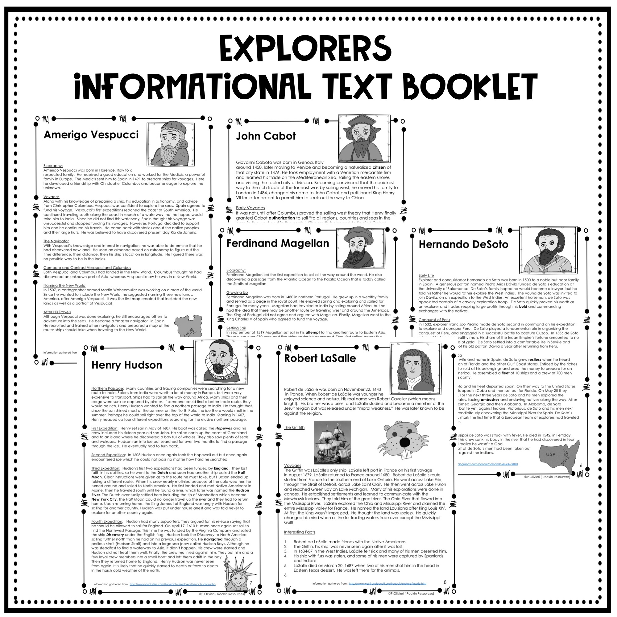 U.S. History Informational Text Booklets Bundle - Rockin Resources