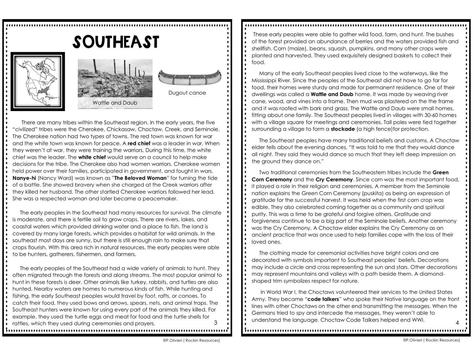 Native American Informational Text Booklet - Rockin Resources