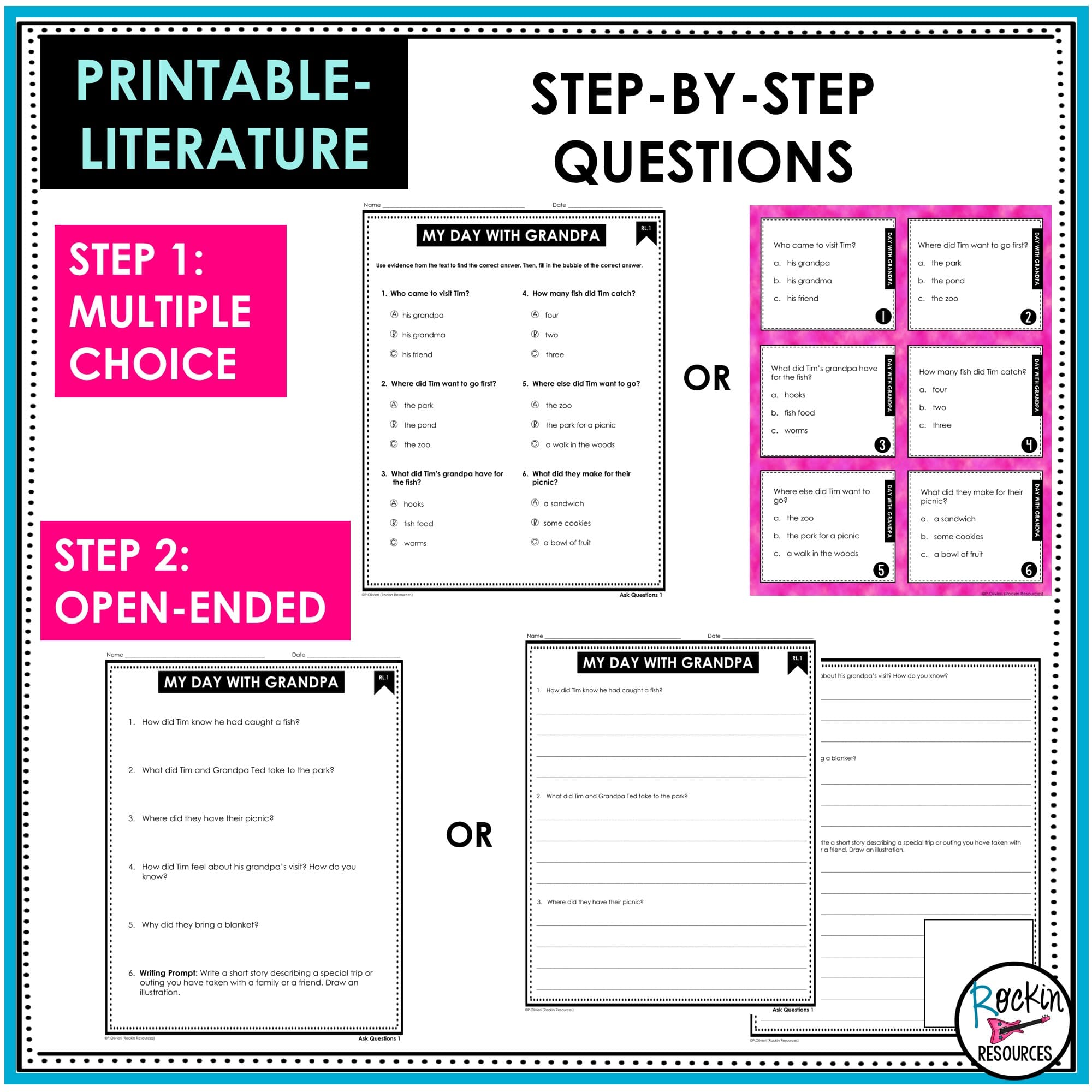 2nd Grade Reading Comprehension Passages Bundle - Rockin Resources