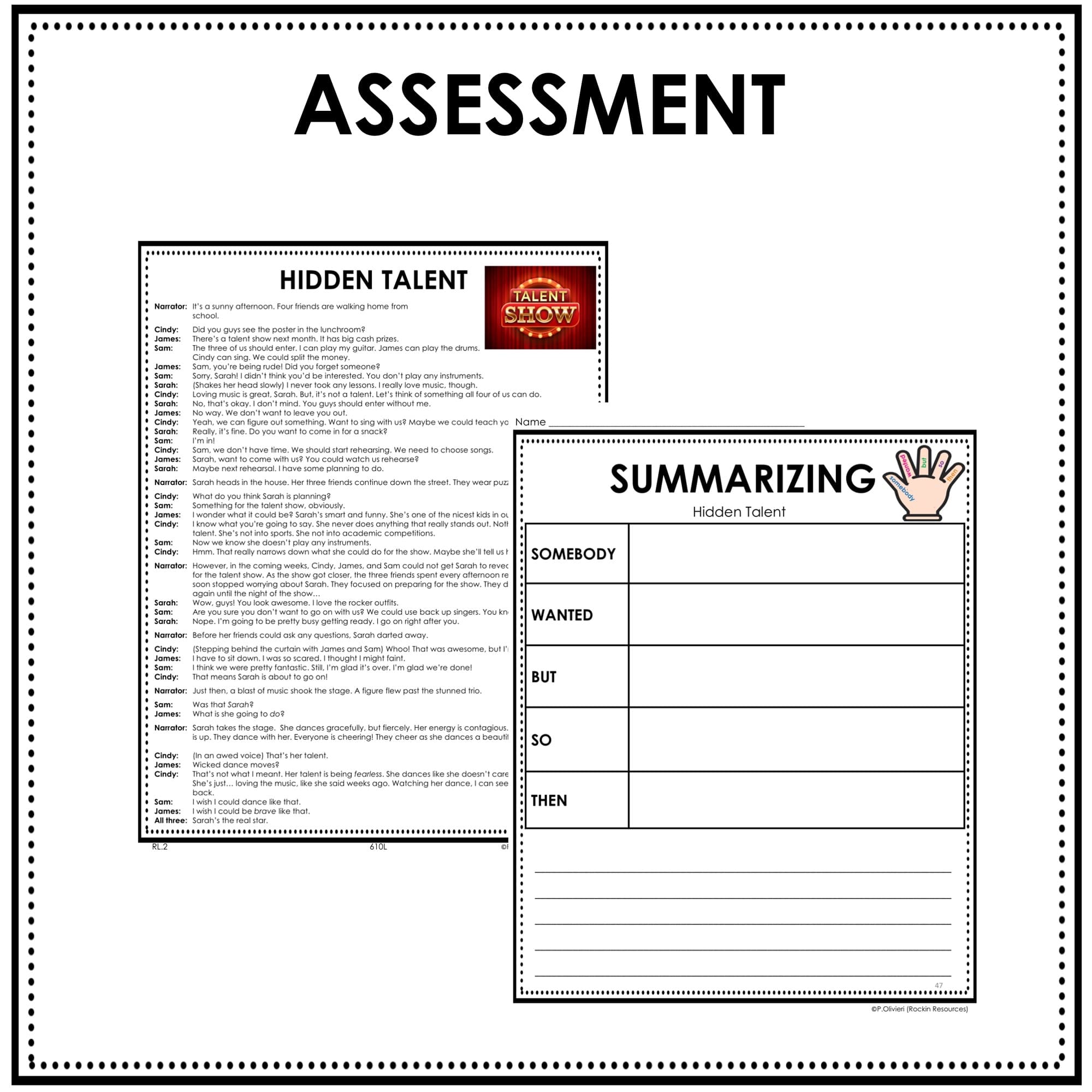 Step-by-Step Summarizing Unit - Rockin Resources