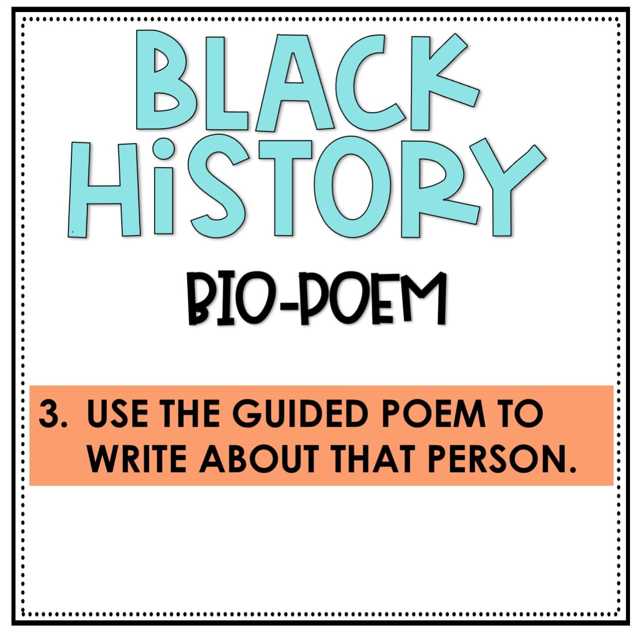 Black History Bio Poem - Rockin Resources