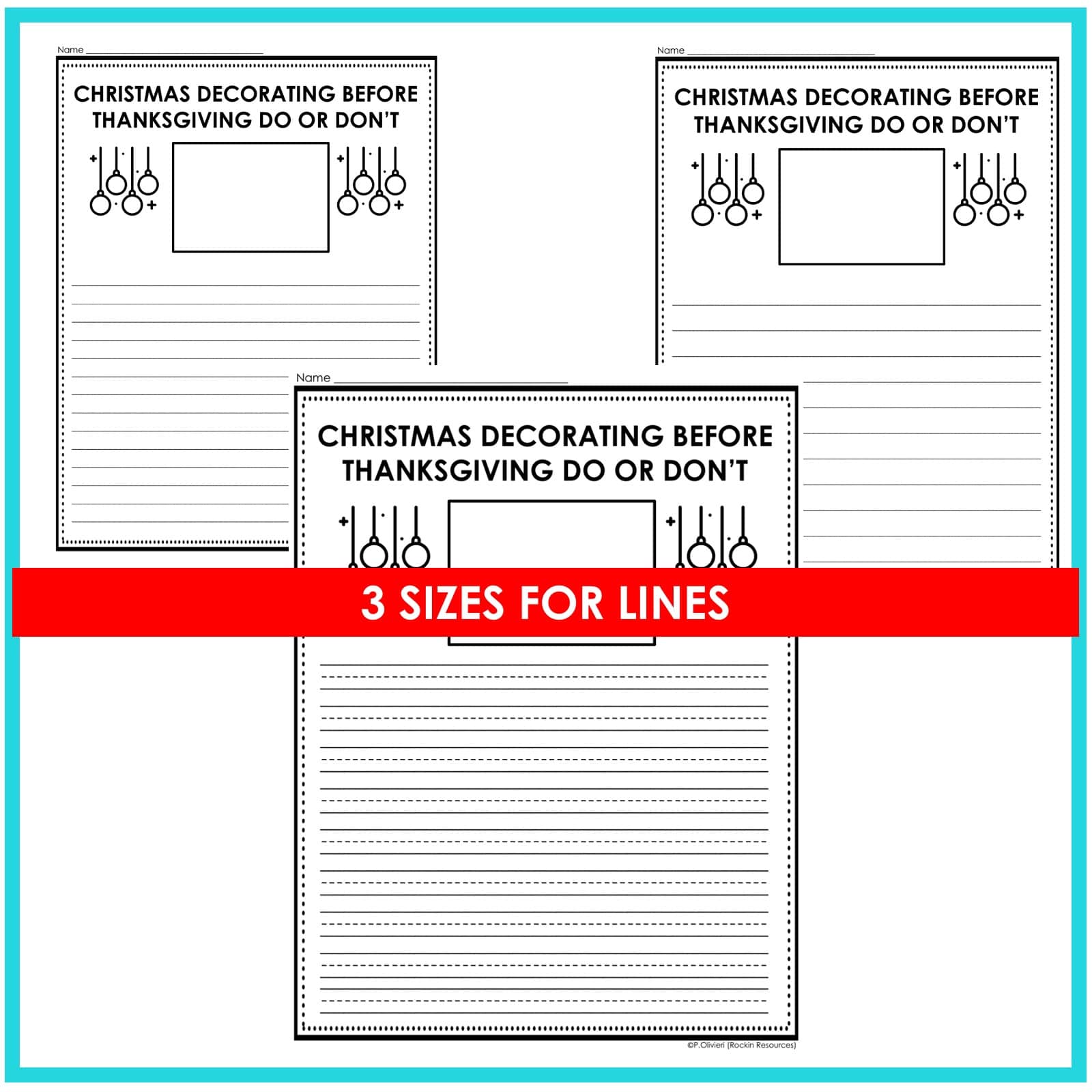 Christmas Decorating- Opinion Writing - Rockin Resources