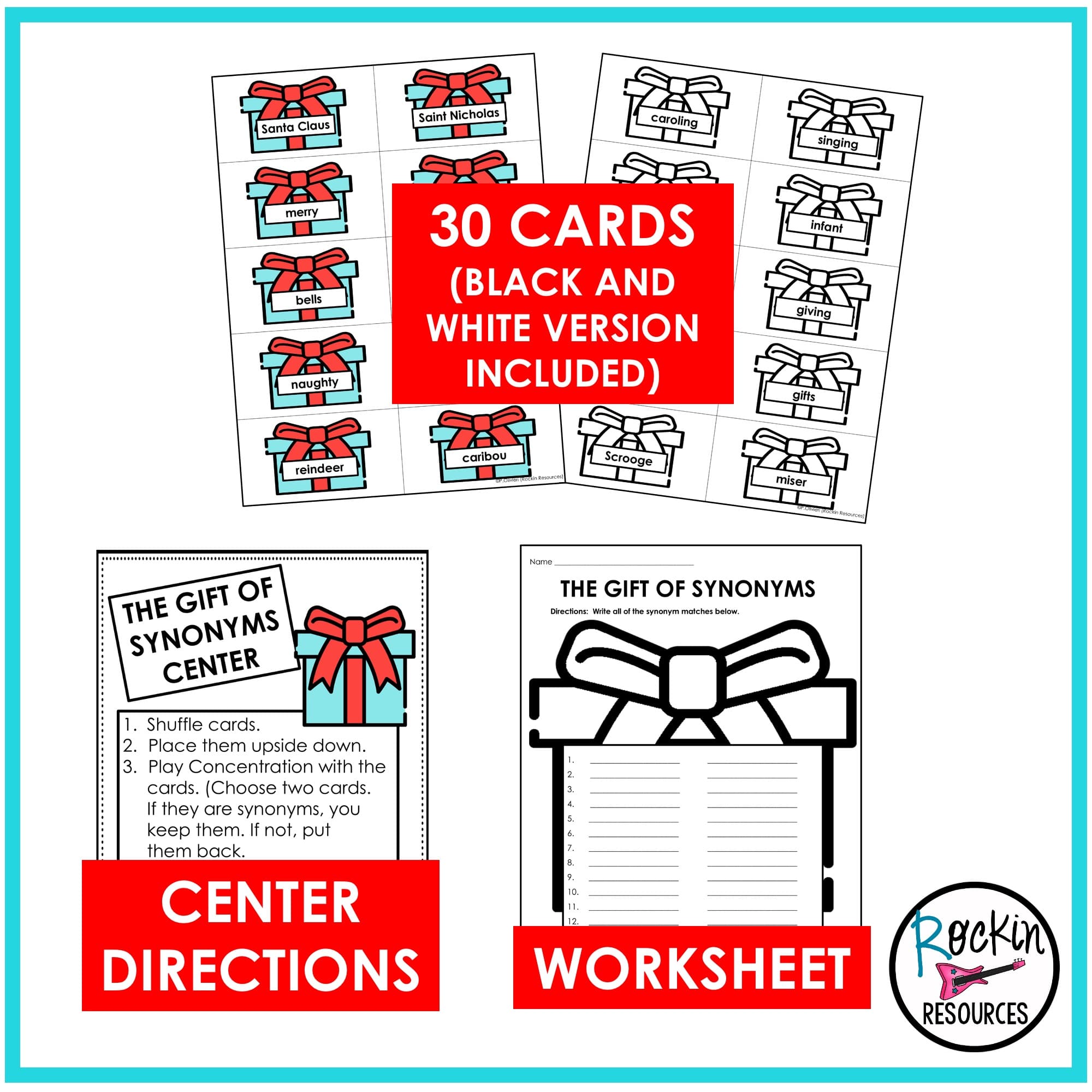 Christmas Synonyms - Rockin Resources