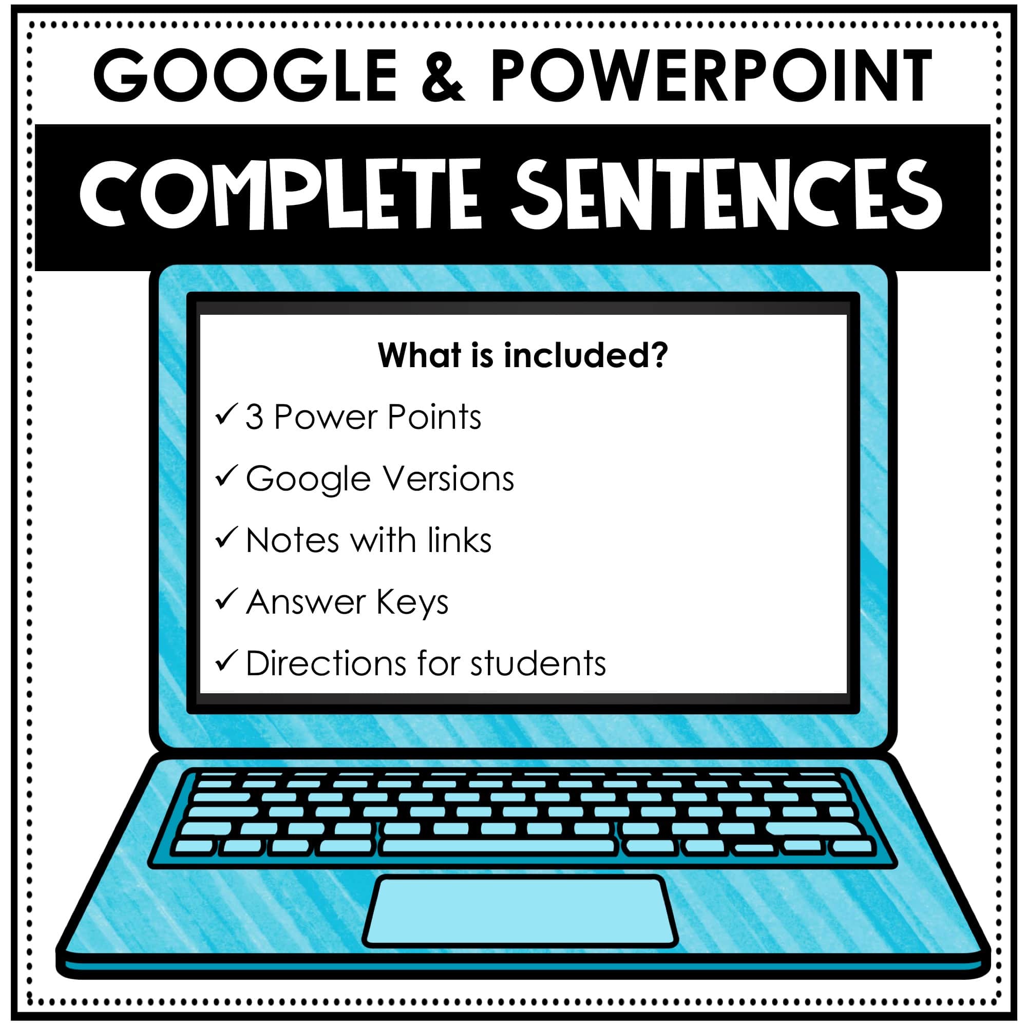 5th Grade Digital Step-by-Step Complete Sentences Practice - Rockin ...