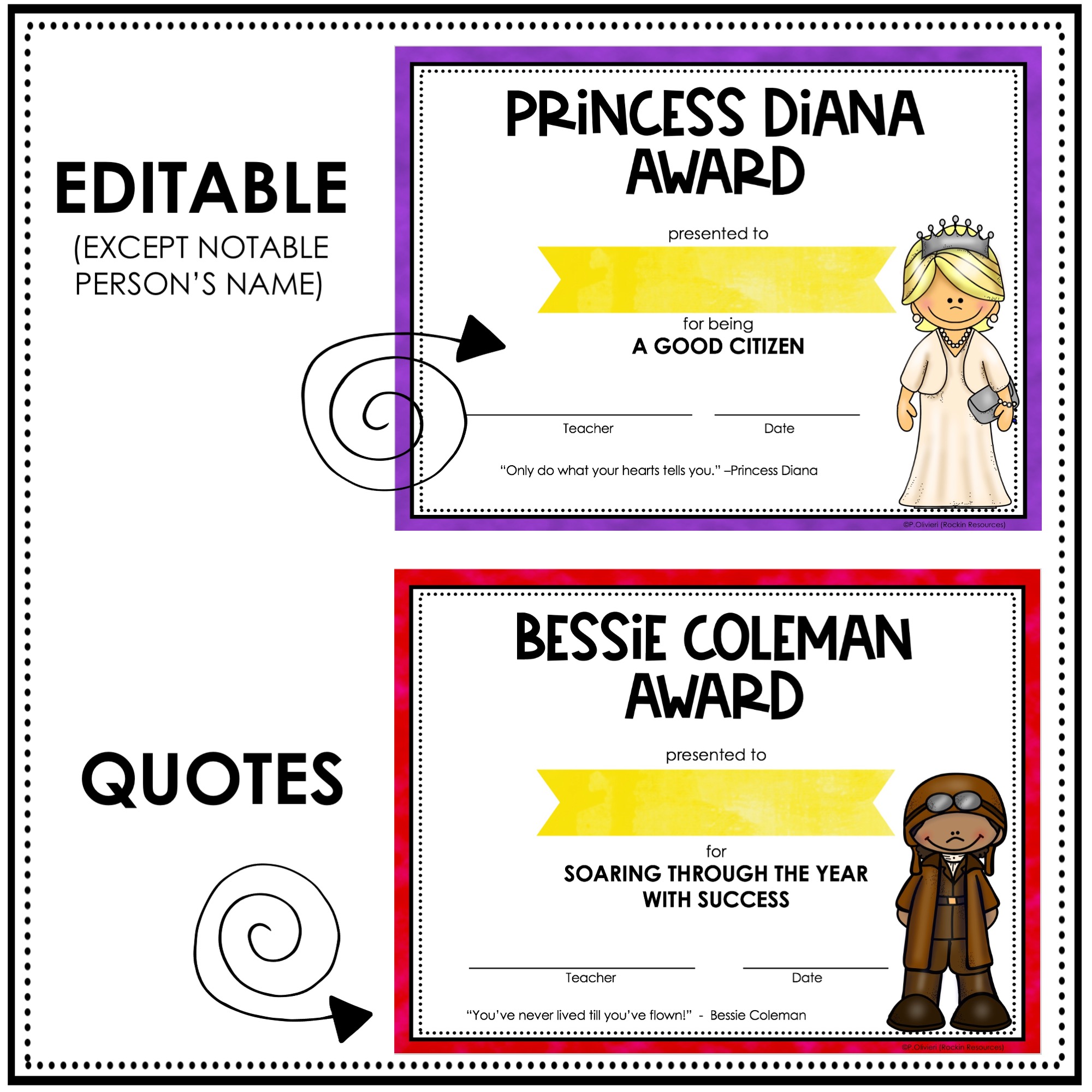 Digital End of Year Awards - Notable People (Editable) - Rockin Resources
