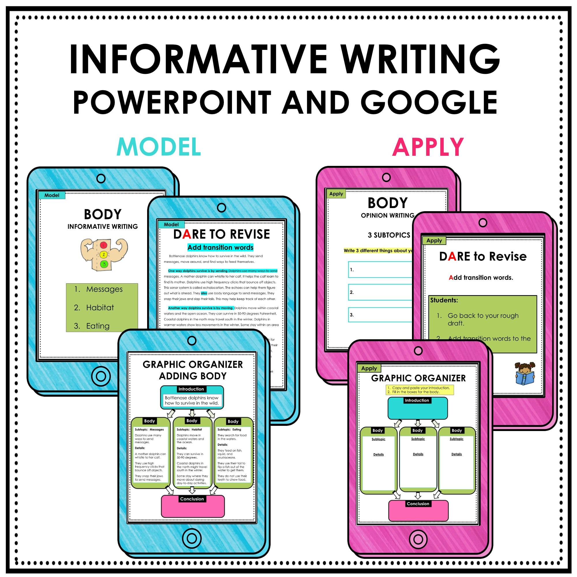 Primary Digital Informative Writing - Rockin Resources