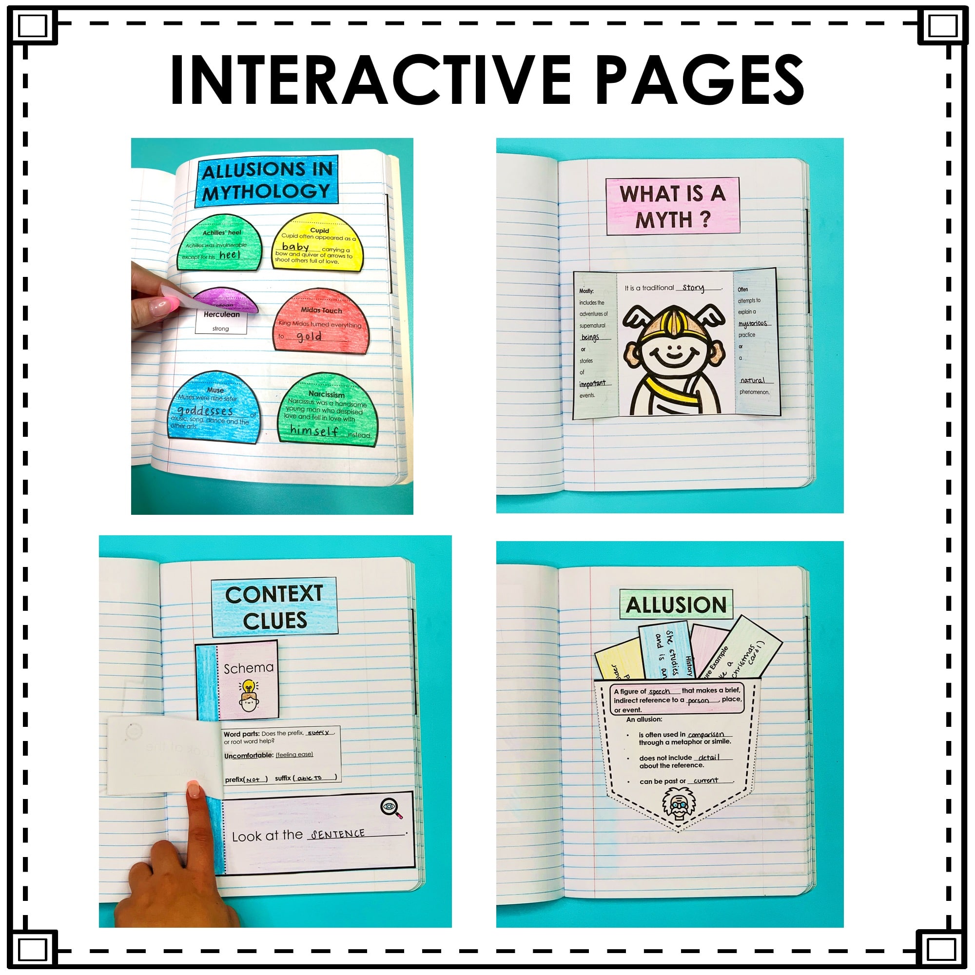 Mythology Unit | Context Clues | Mythology Allusions | CCSS RL.4.4 ...