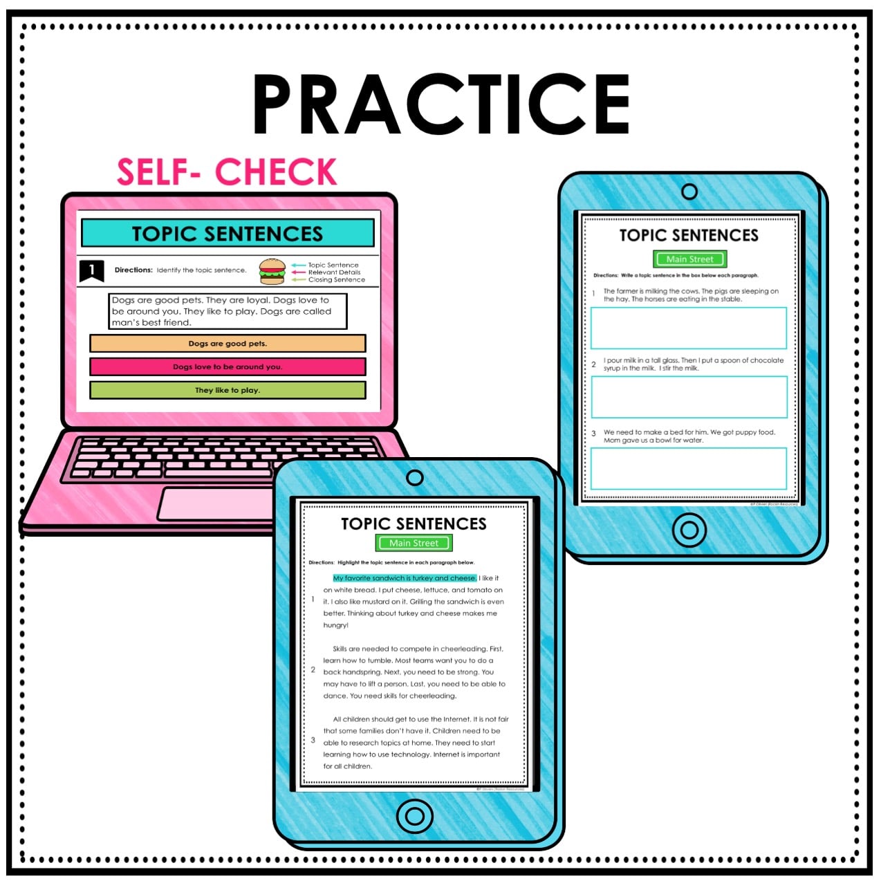 Digital Primary Paragraph Writing - Rockin Resources