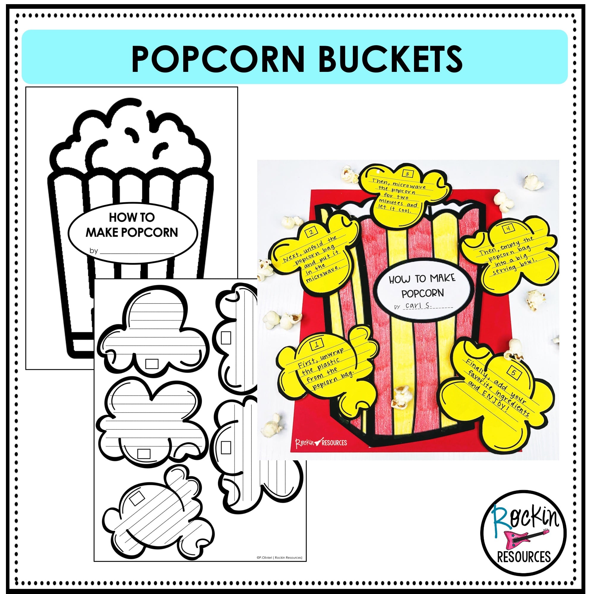 How-To Writing: How to Make Popcorn - Rockin Resources