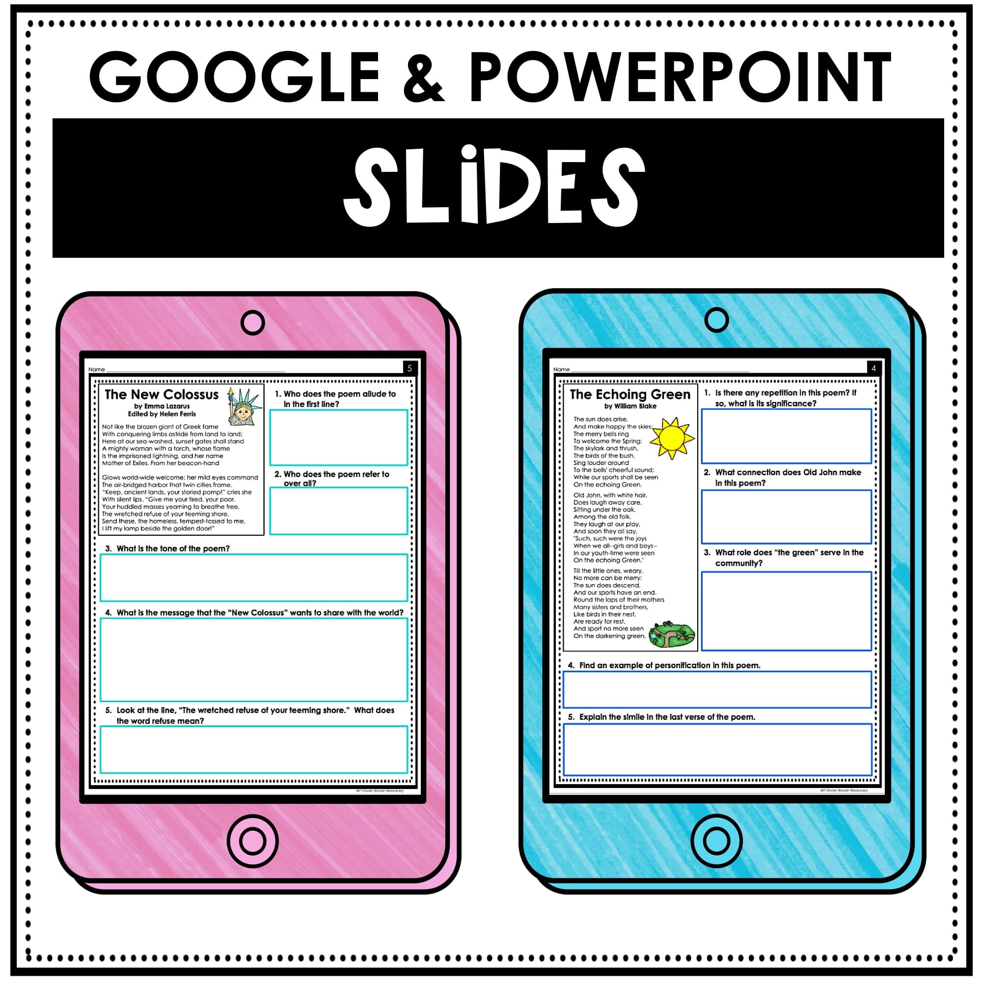 Poetry Analysis | Google - Rockin Resources