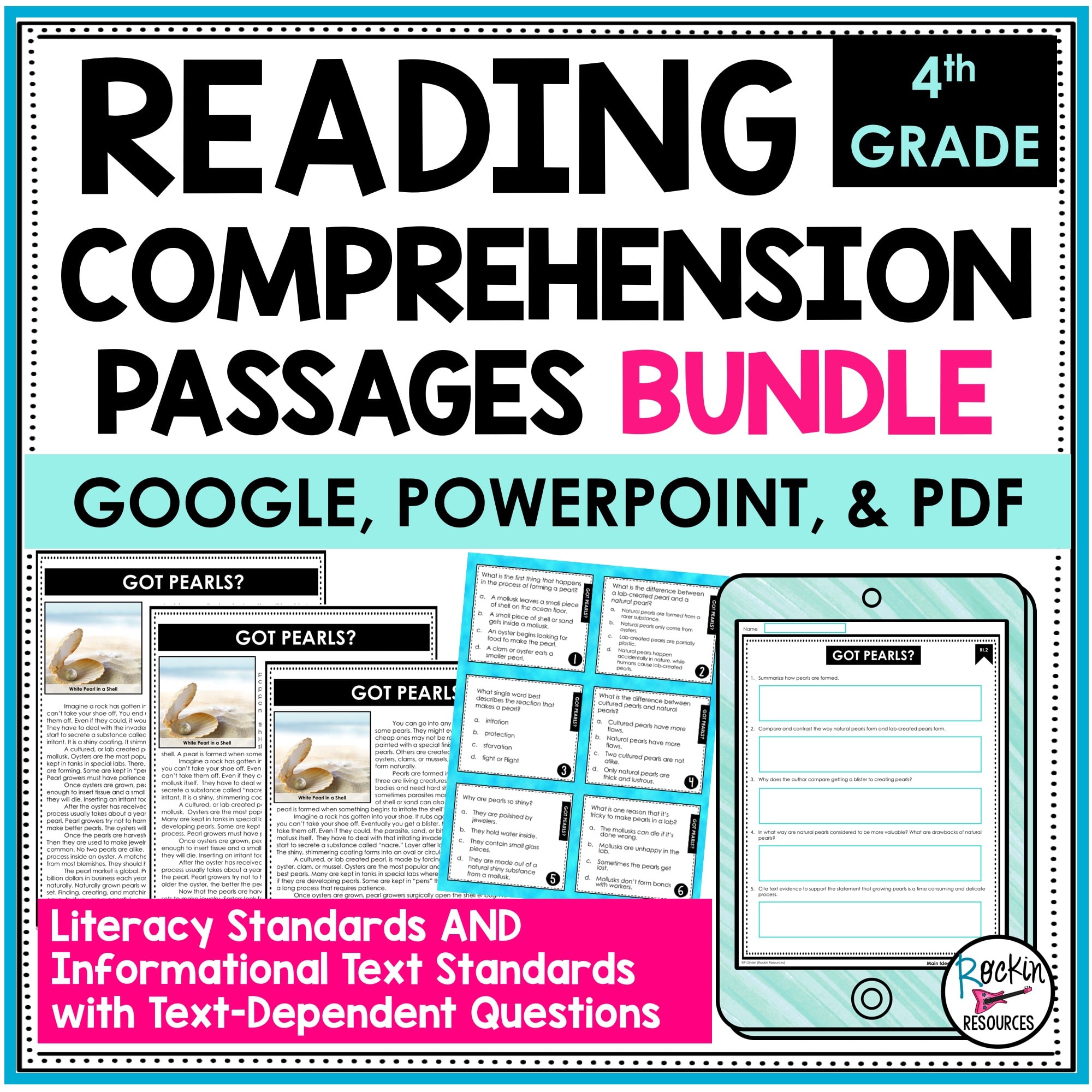 3rd Grade DIFFERENTIATED READING RESPONSE ORGANIZERS - Rockin Resources