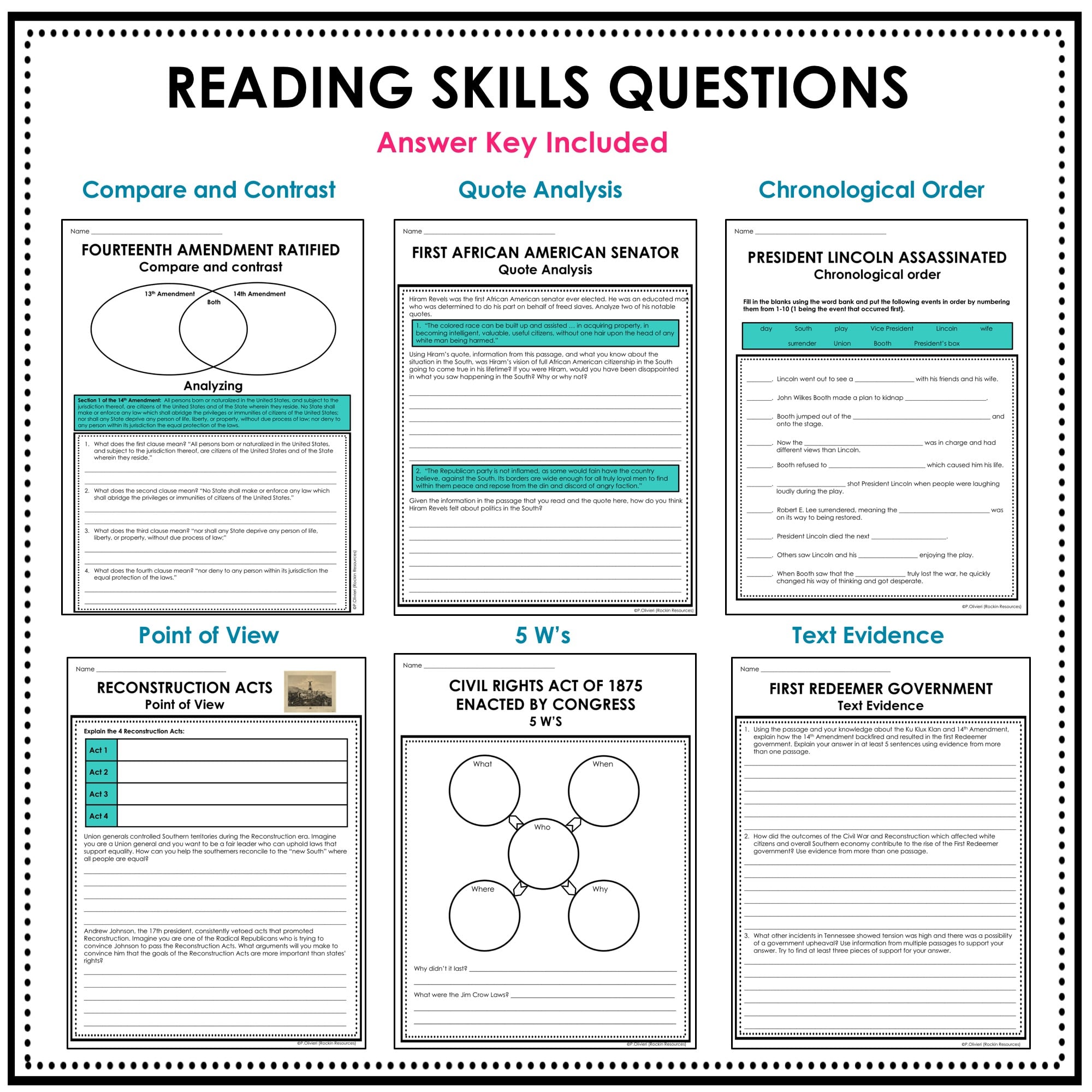 Reconstruction Unit - Reconstruction Activities - DIGITAL & PRINTABLE ...