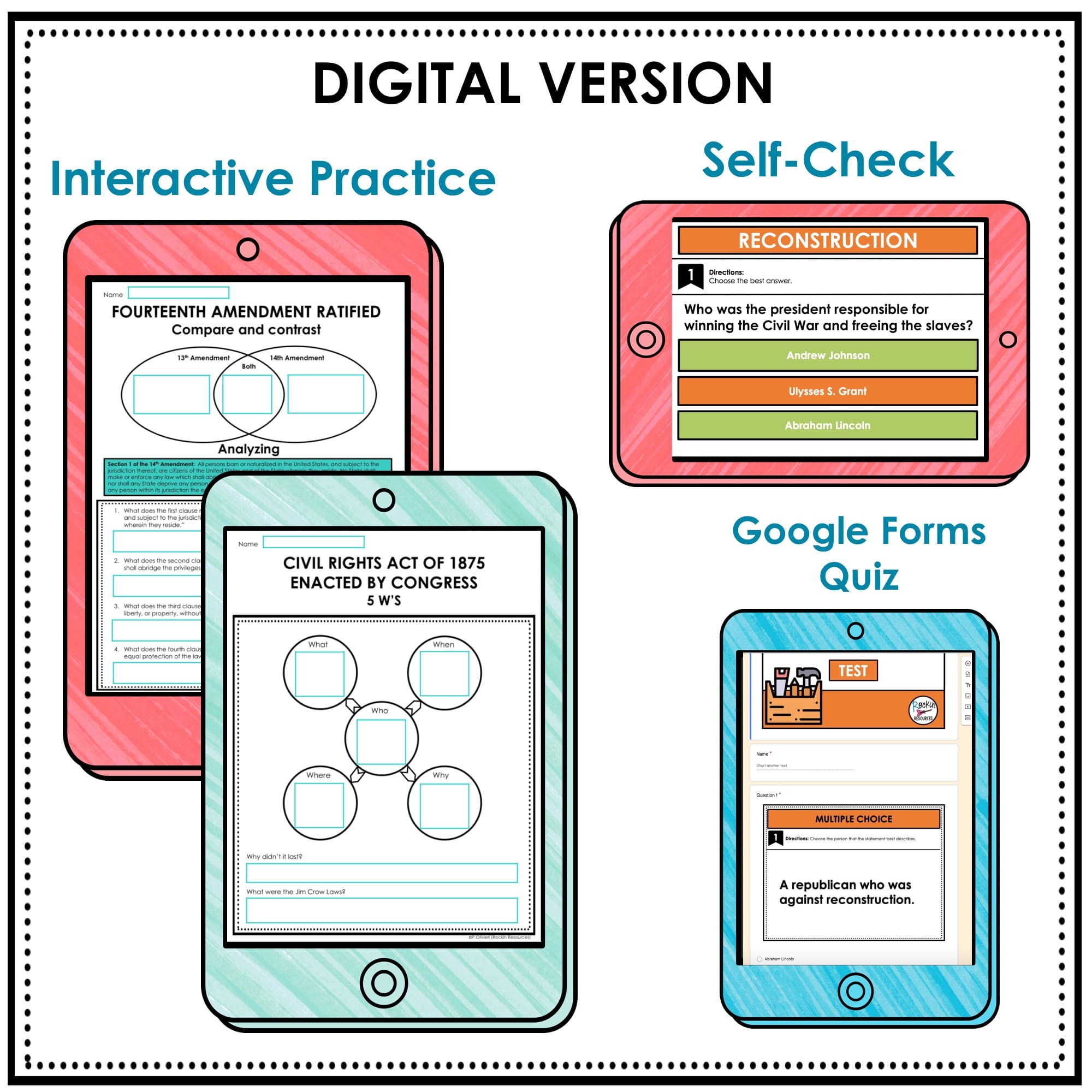 Reconstruction Unit - Reconstruction Activities - DIGITAL & PRINTABLE ...