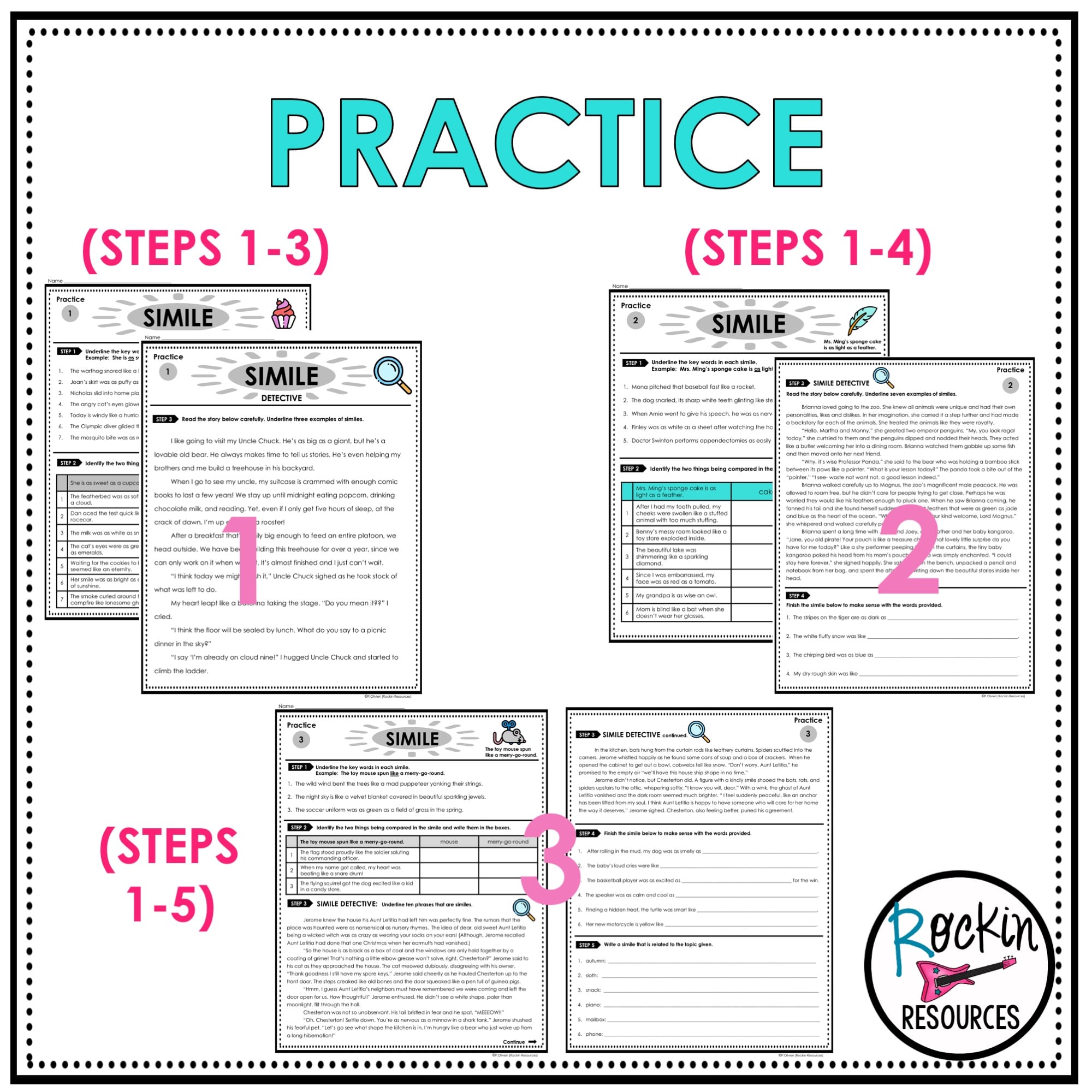 SIMILES | FIGURATIVE LANGUAGE | DIGITAL AND PRINTABLE - Rockin Resources