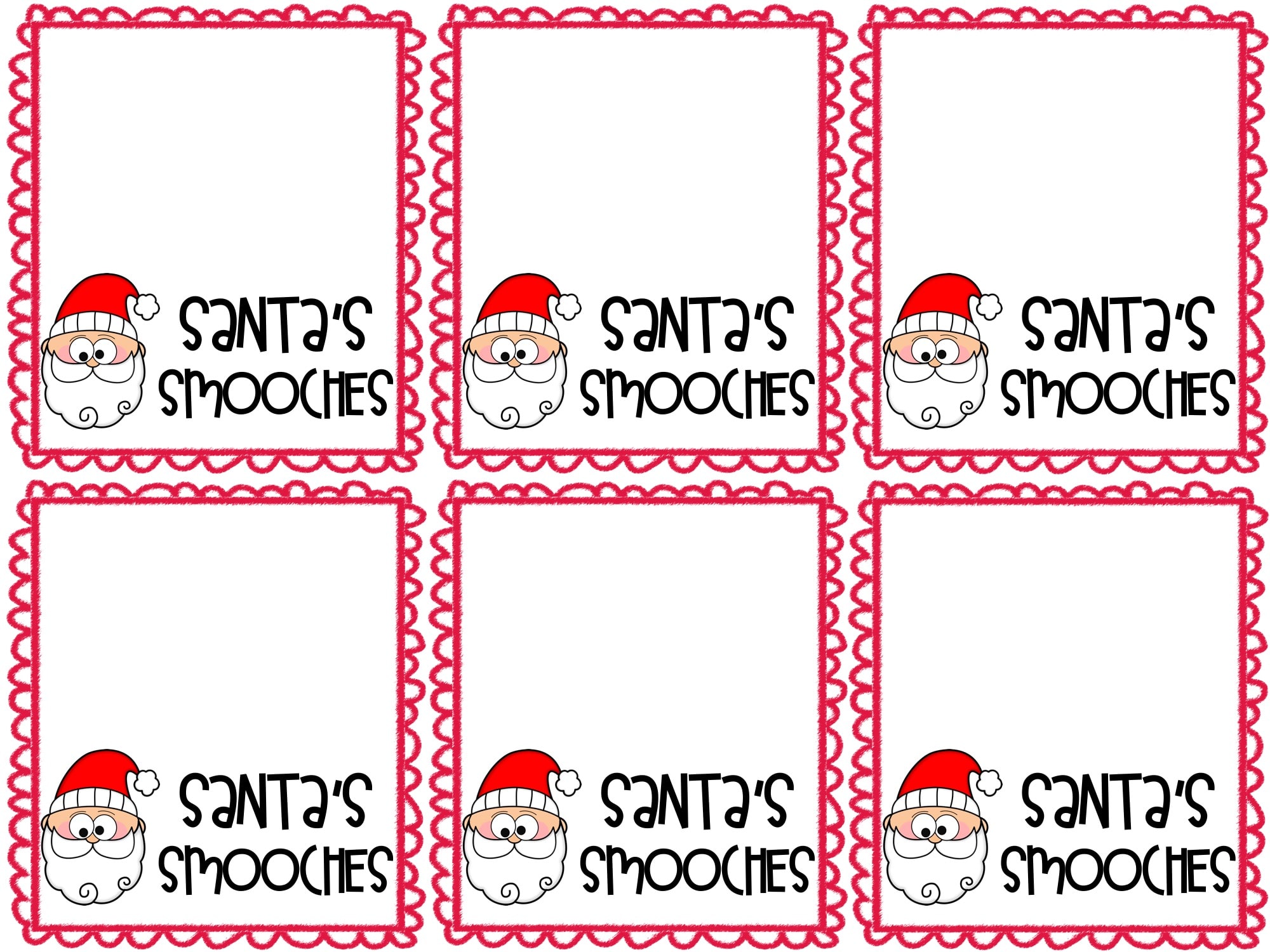 Christmas Treat Bag Labels - Rockin Resources