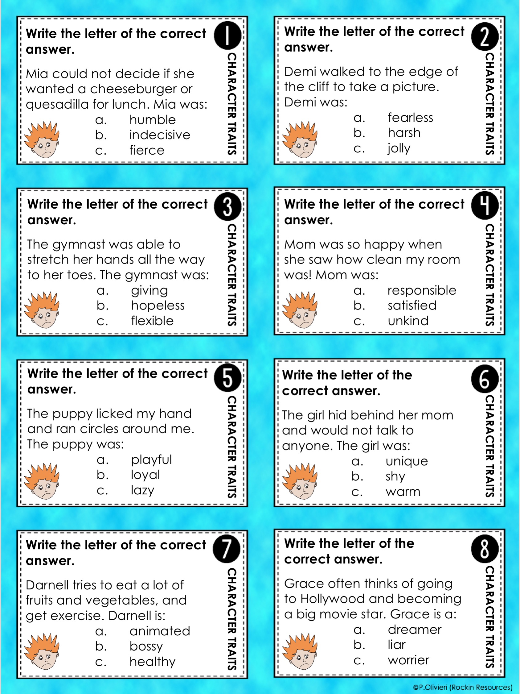 Writing Mini Lesson #19- Developing Characters in a Narrative Essay ...